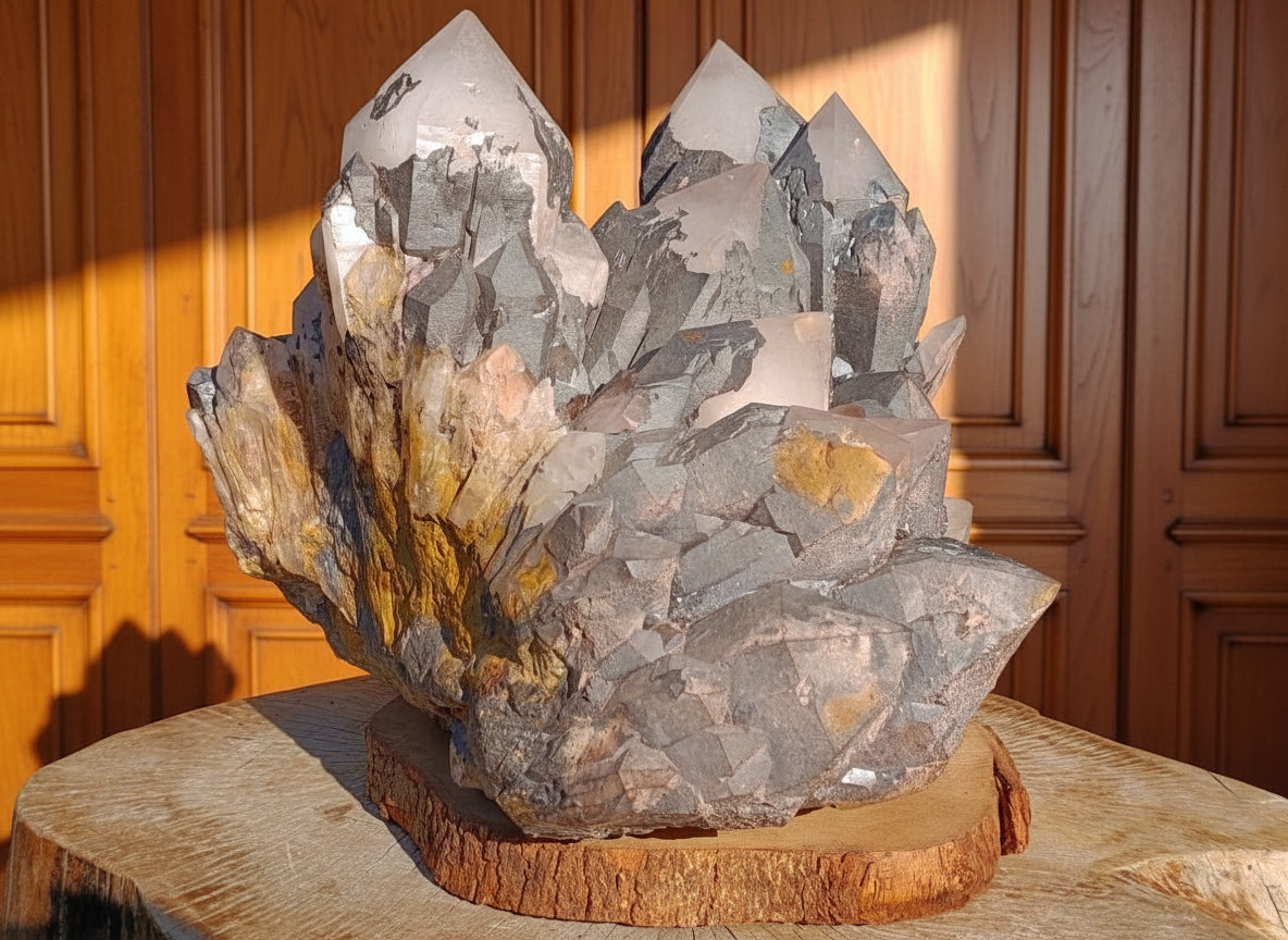 Natural XXXL Blacknite Quartz Cluster THE Largest in the World x 1 Fro ...